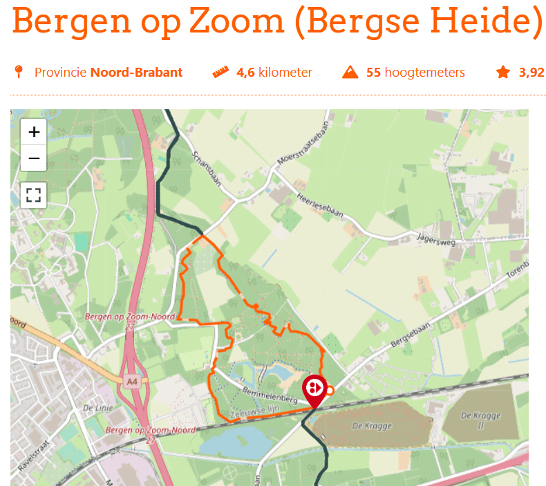 Fietsroutes in bergen op zoom